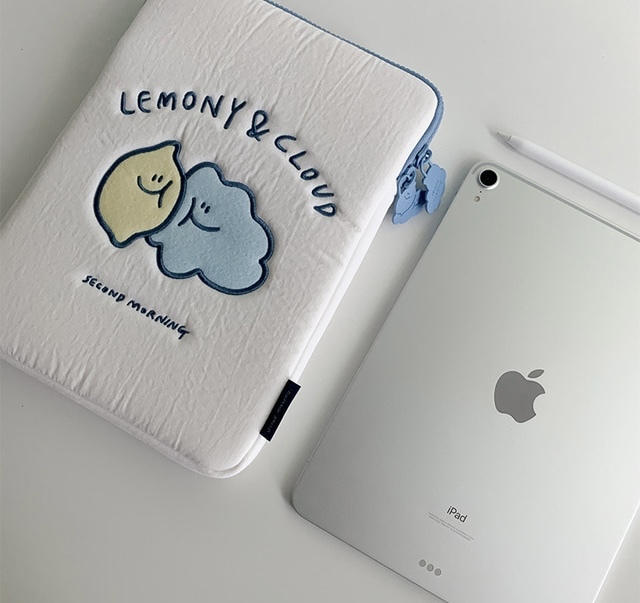 Second Morning-Lemony & Cloud Ipad Pouch