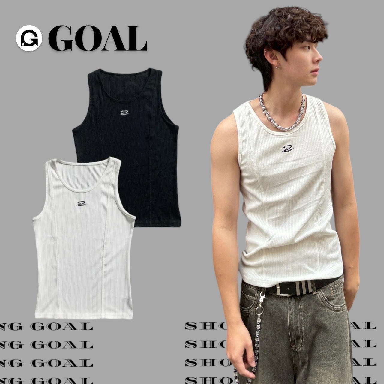 (Goal) DCM T012 流星 TANK 螺紋背心 007