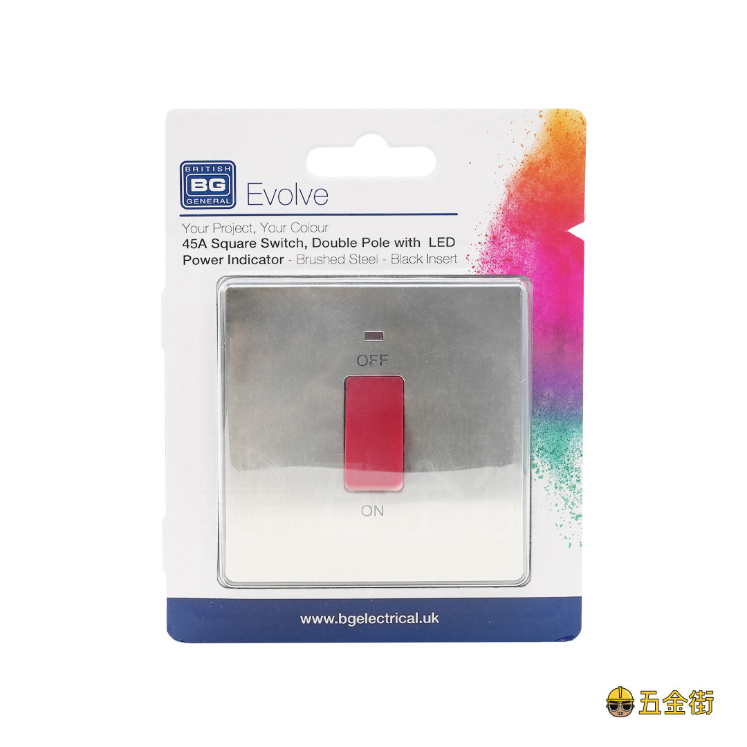 BG 開關 LED 電源指示燈 . 45A 單位 PCDBS74B 電制插座 面板