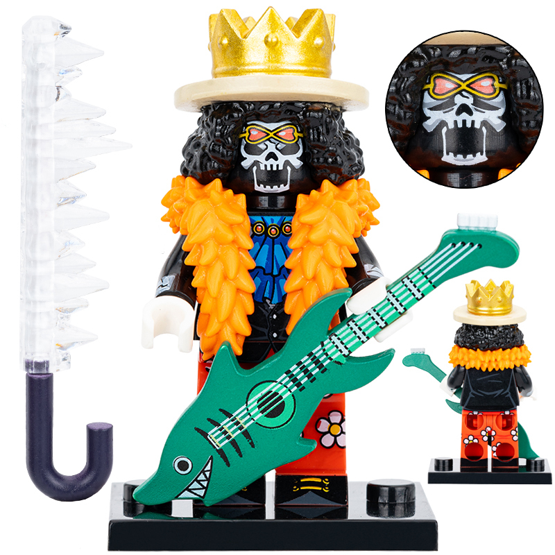 One Piece Brook Custom Minifigures Fit lego WM2783
