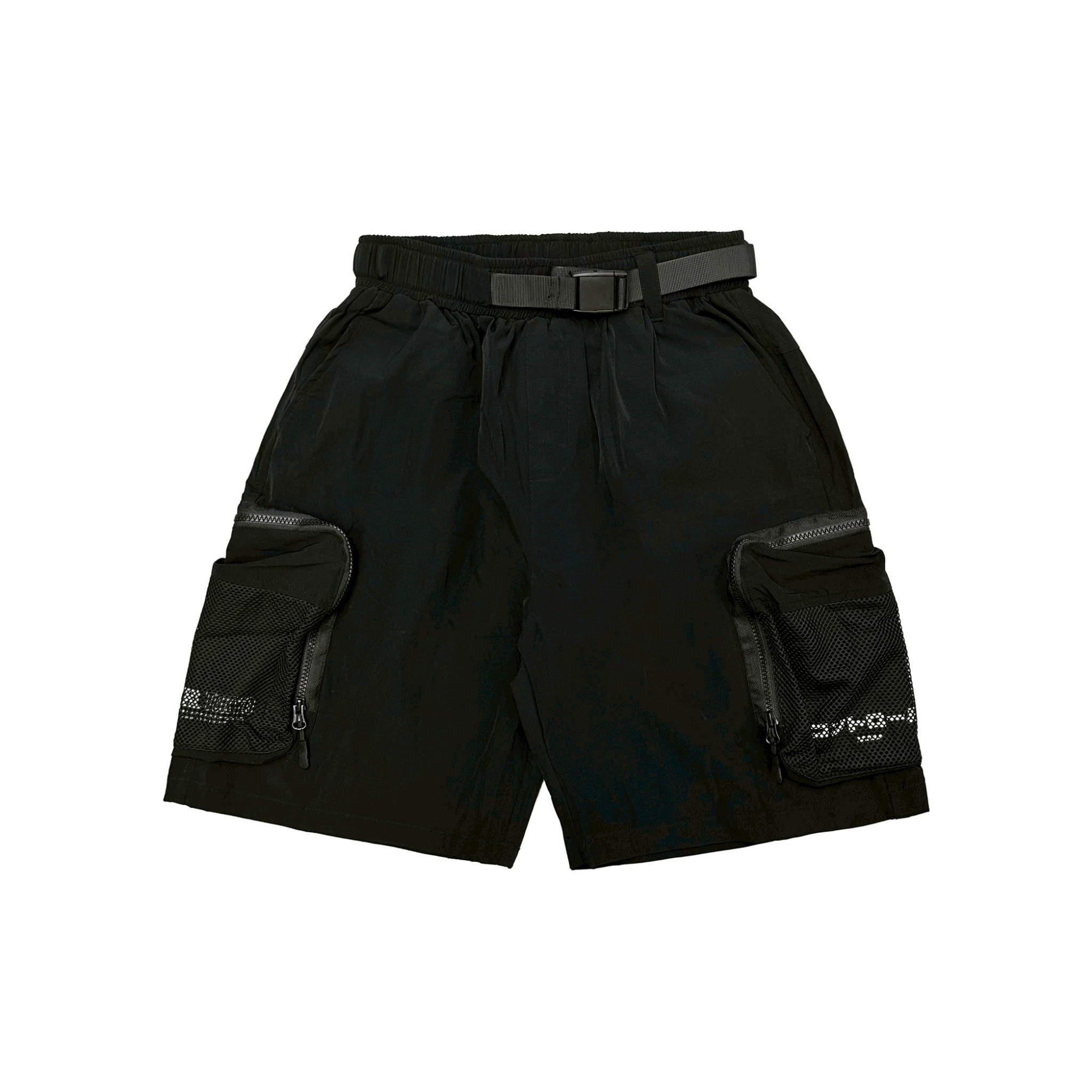 XCTRL 網眼大口袋工裝短褲-黑
