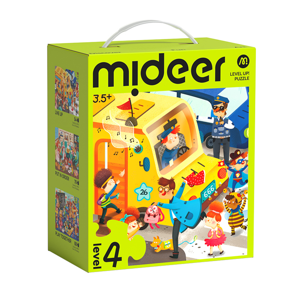 【Mideer】進階式拼圖-寶貝的一天(LEVEL4)