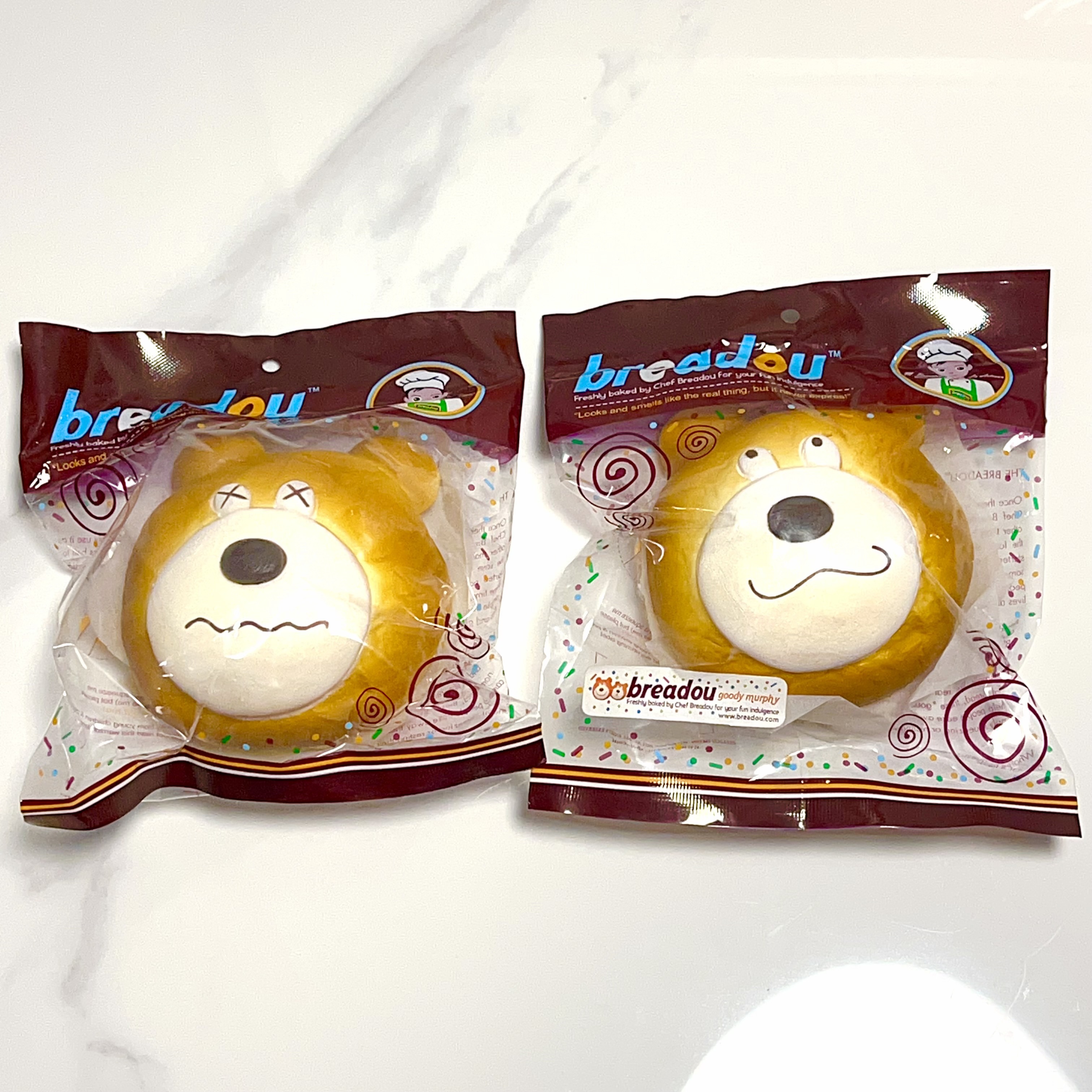 Breadou bear head bun bread squishy