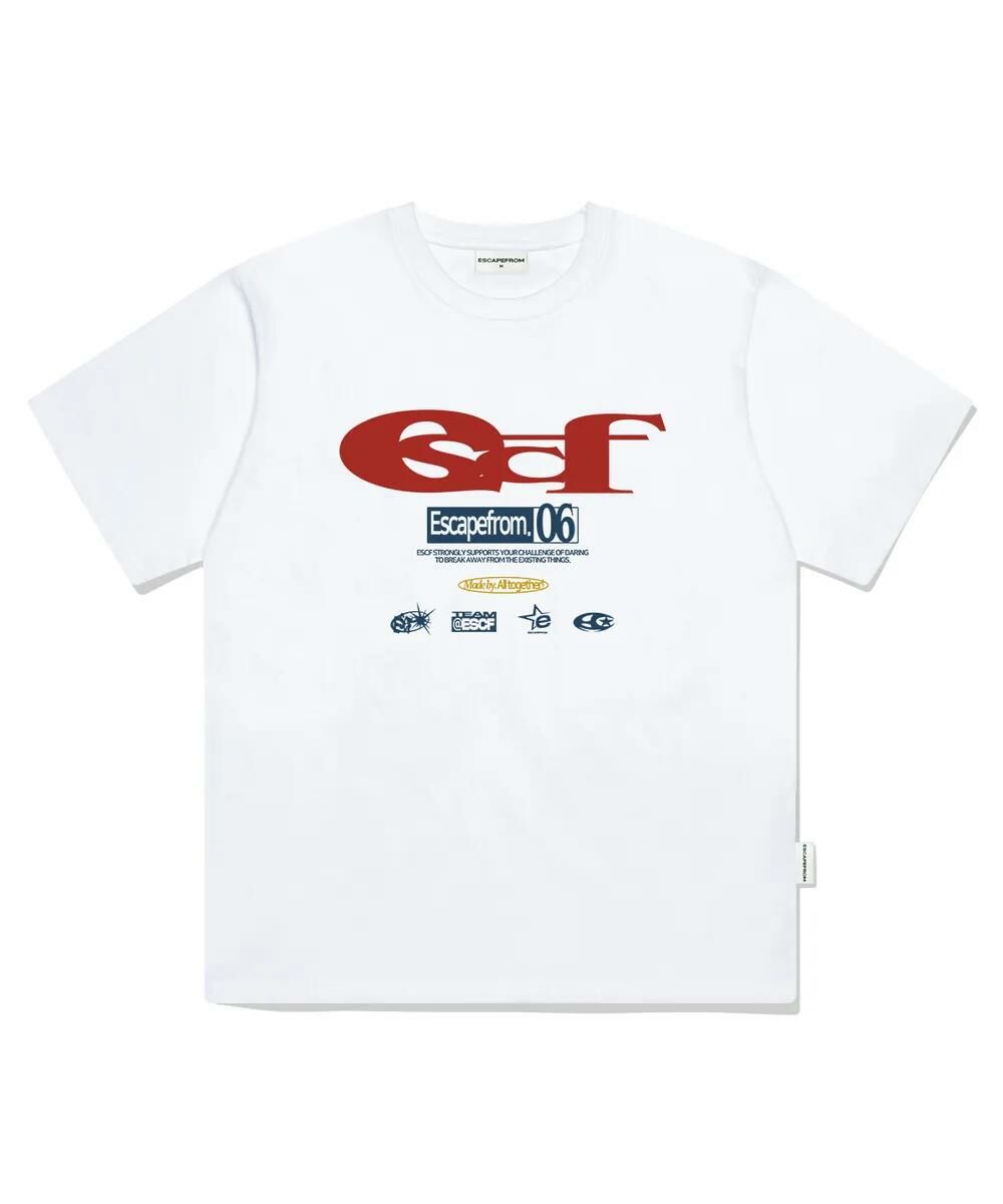 ESCAPEFROM ESCF Logo Collage Print Overfit Tee