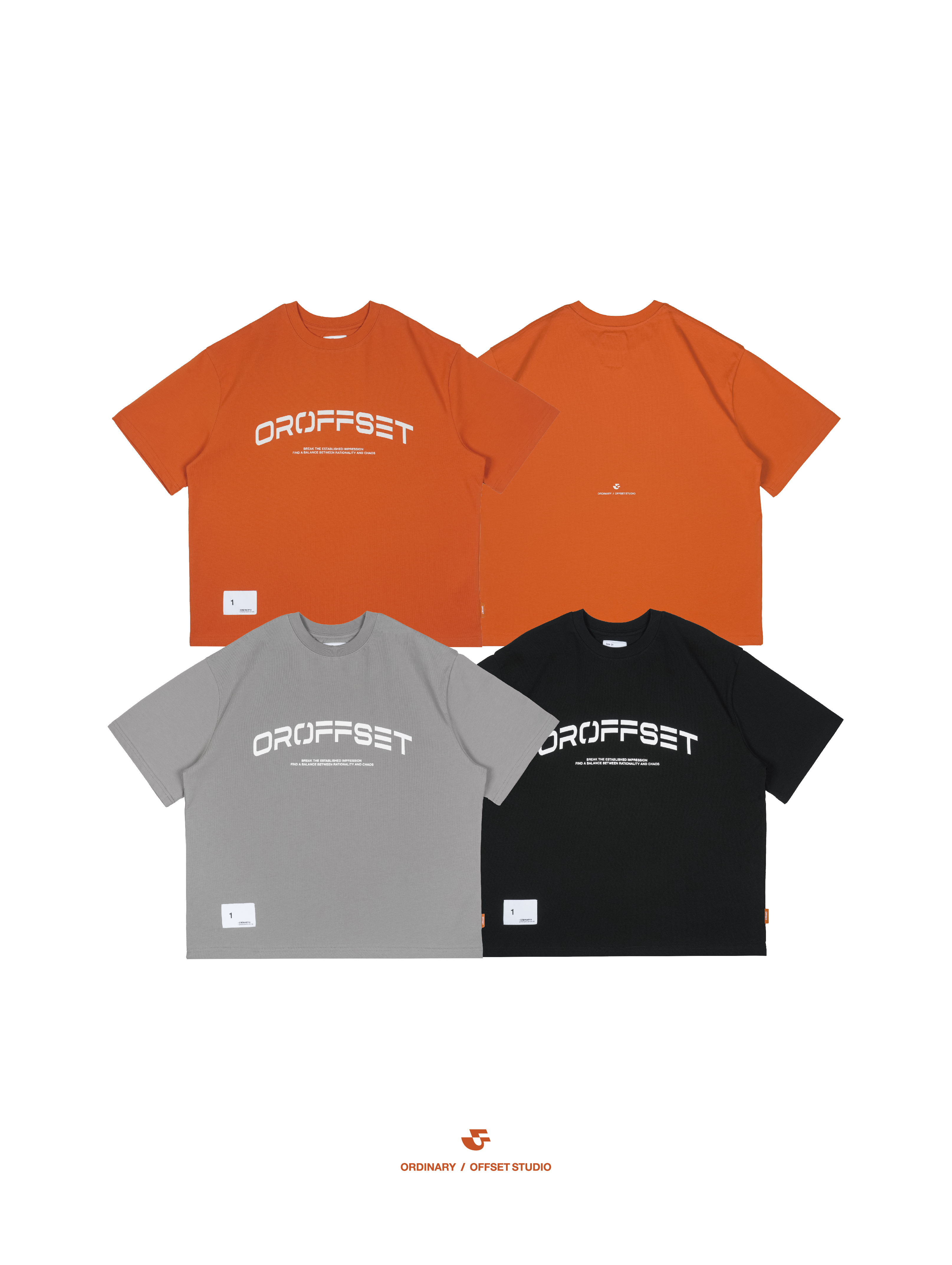 ORDINARY x OFFSET 聯名LOGO 短Tee｜OFFSET 你的穿搭靈感來源