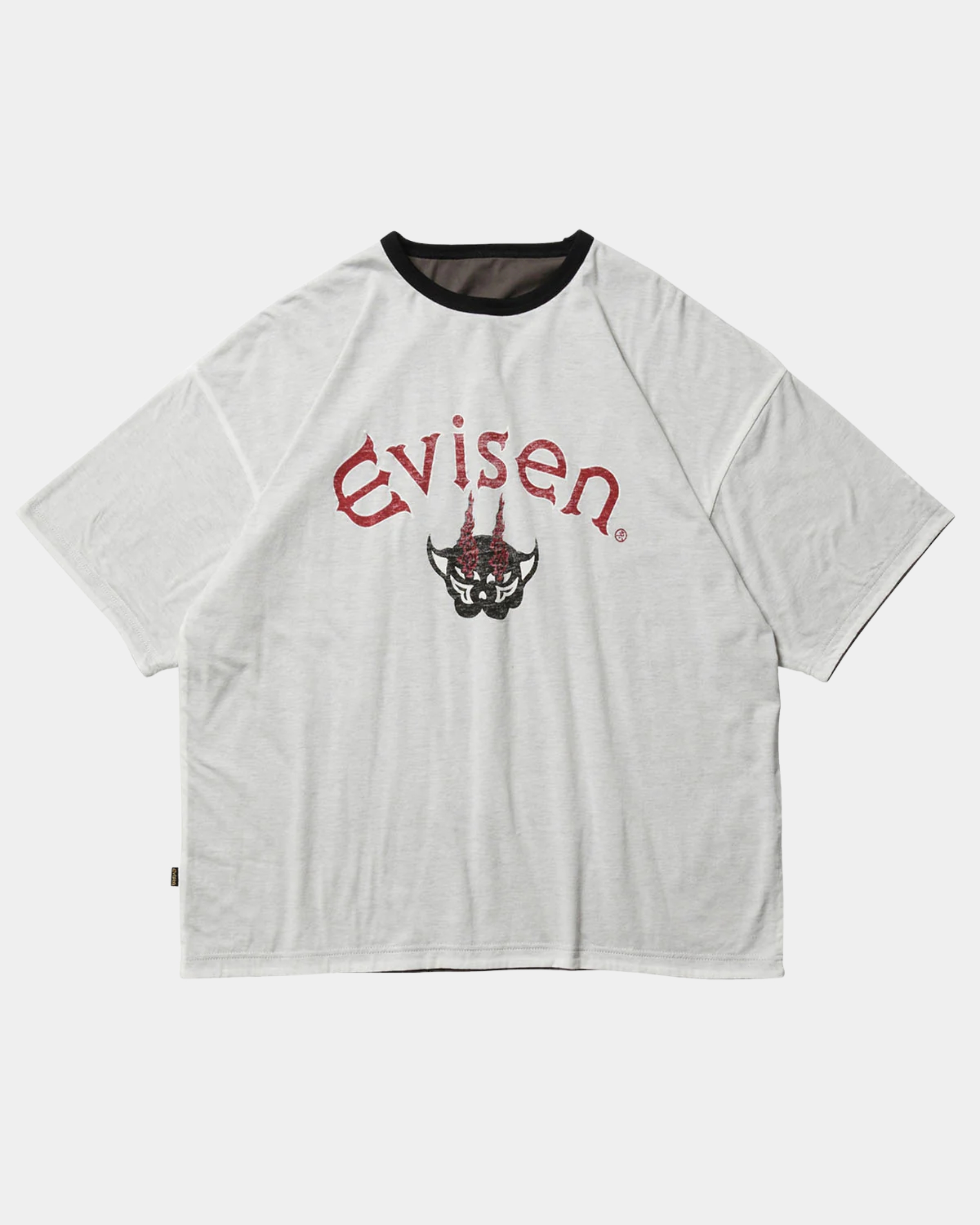 EVISEN SKATEBOARDS - KOTORA REVERSIBLE TEE - WHITE X CH