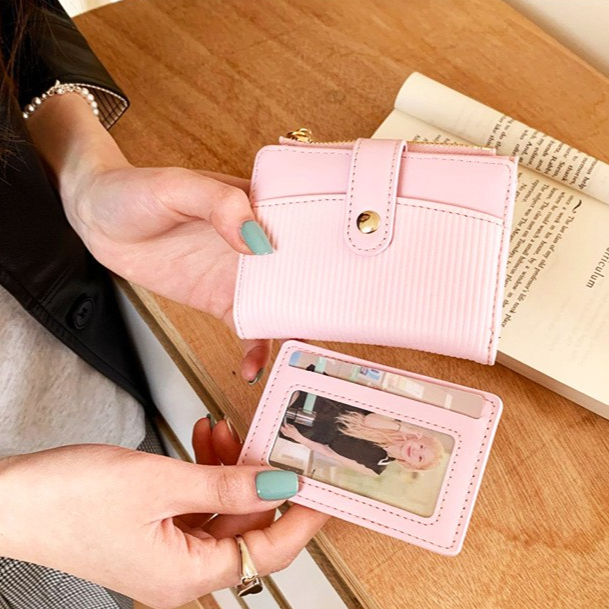 Two-Fold Macaron Japanese Style Mini Wallet