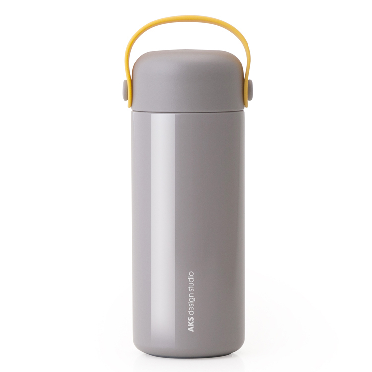 AKS-莫蘭迪提手保溫瓶350ml(蘭迪灰)