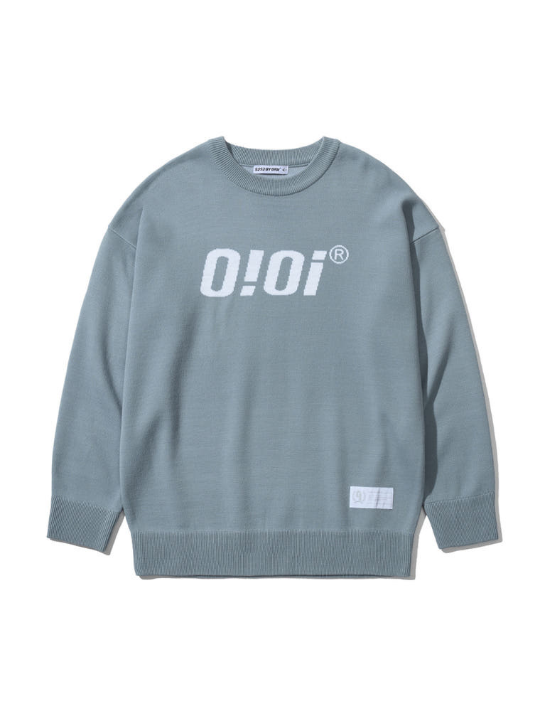 OIOI - LOGO KNIT (SKY BLUE)