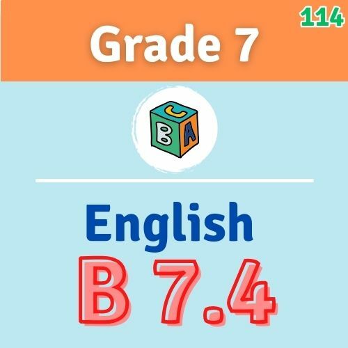 Grade 7 English B 7.4 set 英文B 7.4