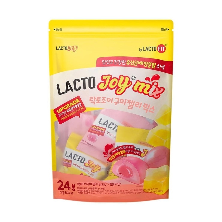 KOREA SNACK LACTO JOY GUMMY JELLY MIX (24PCS/PACK)-BEST