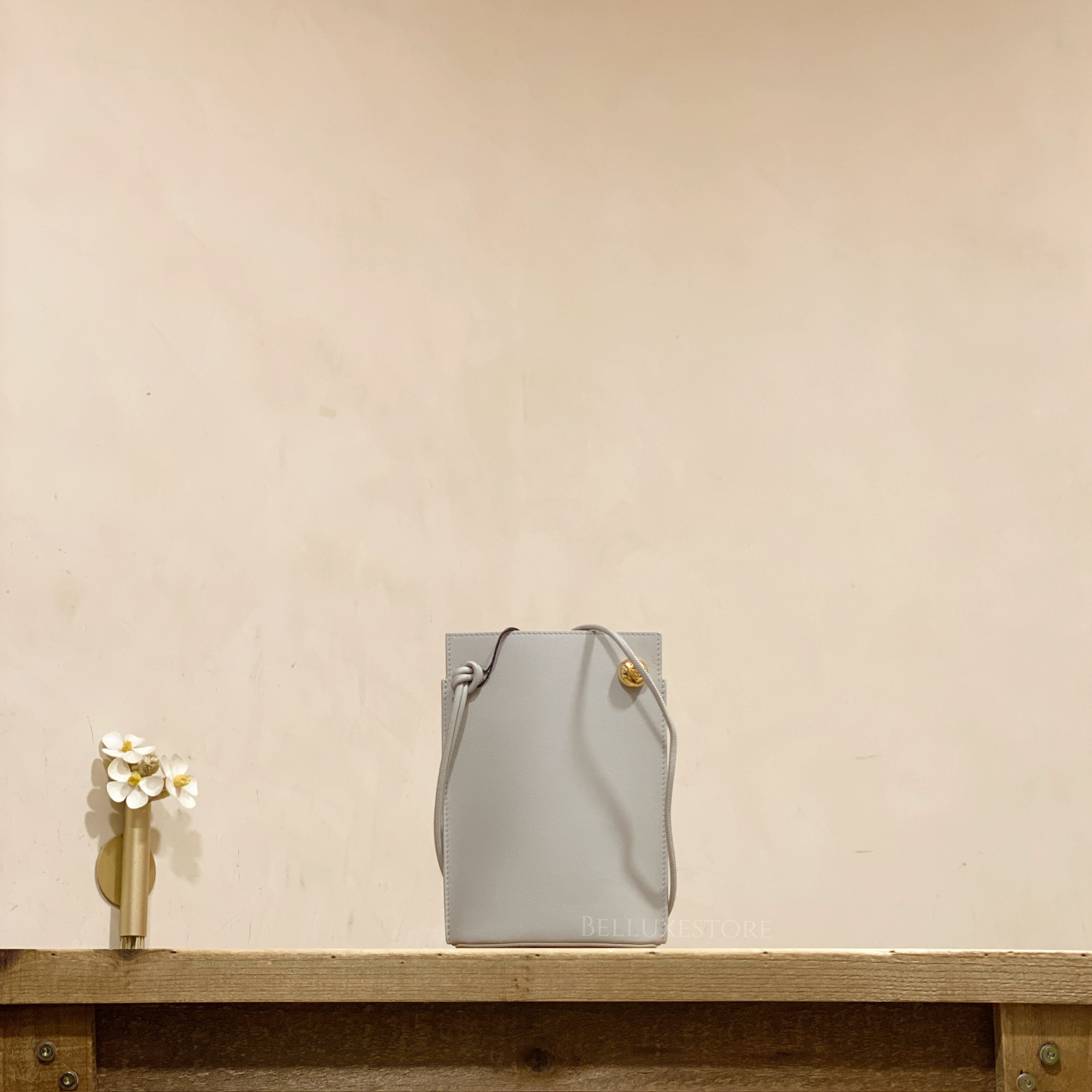[Unused] Loewe pebble dice pocket grey
