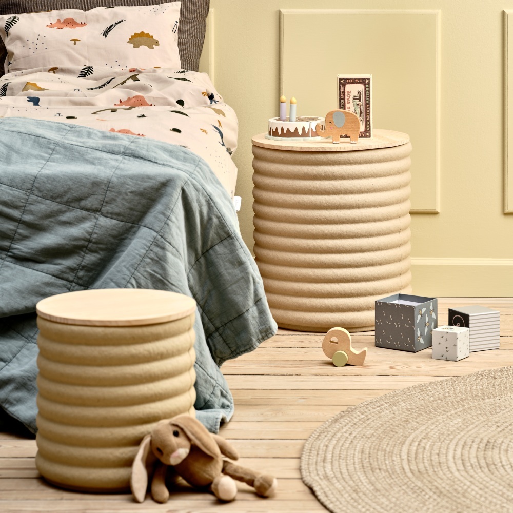 美國 camino-Caterpillar Stool 再生圓柱邊桌