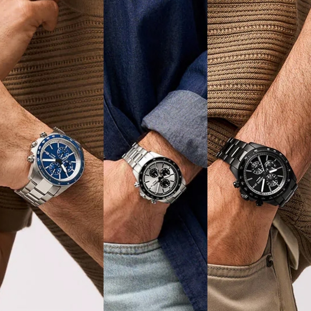 FOSSIL Autocross 三眼計時多功能手錶（BQ2869／BQ2873／BQ2875）時尚時計