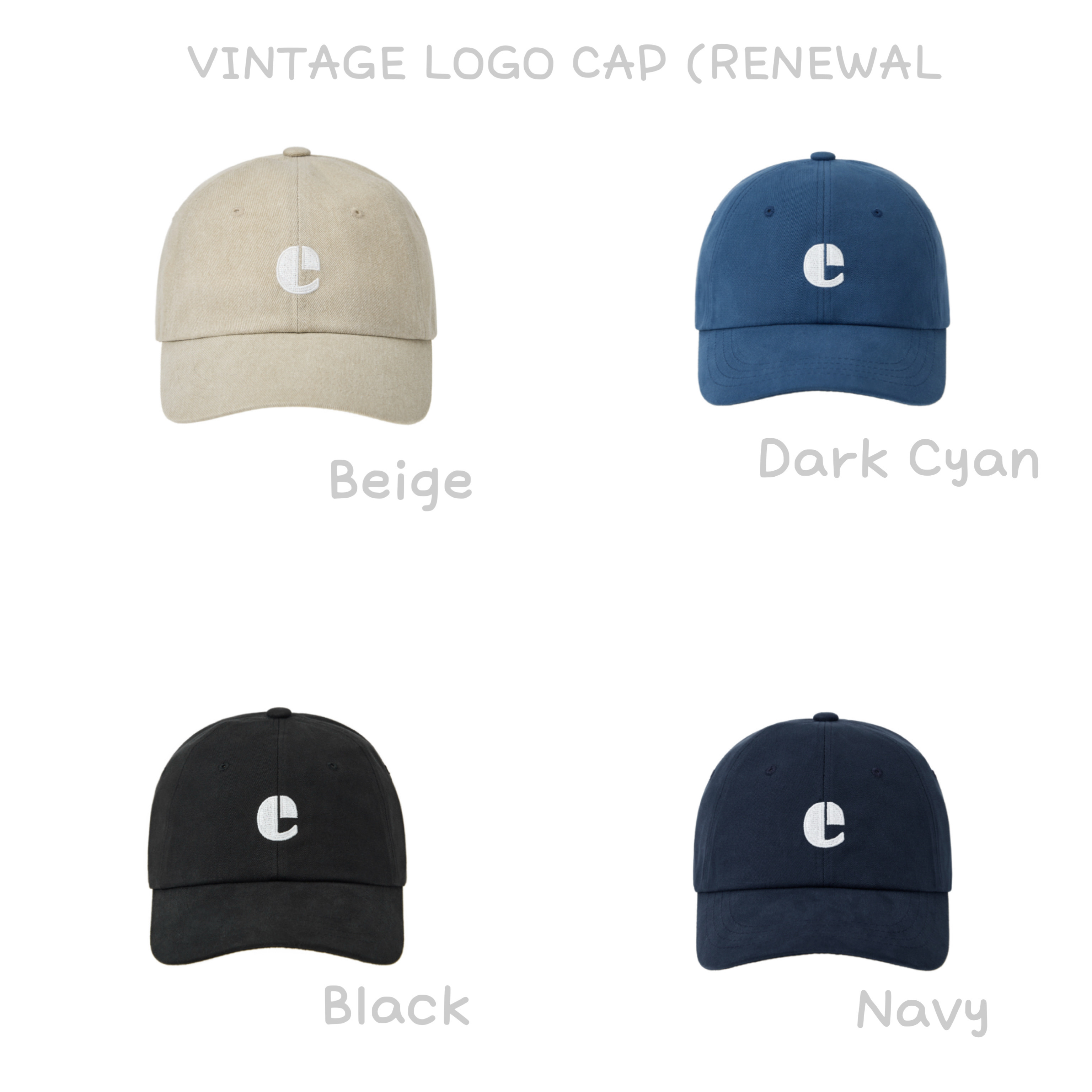 EMIS 韓國正品代購VINTAGE LOGO CAP (RENEWAL）