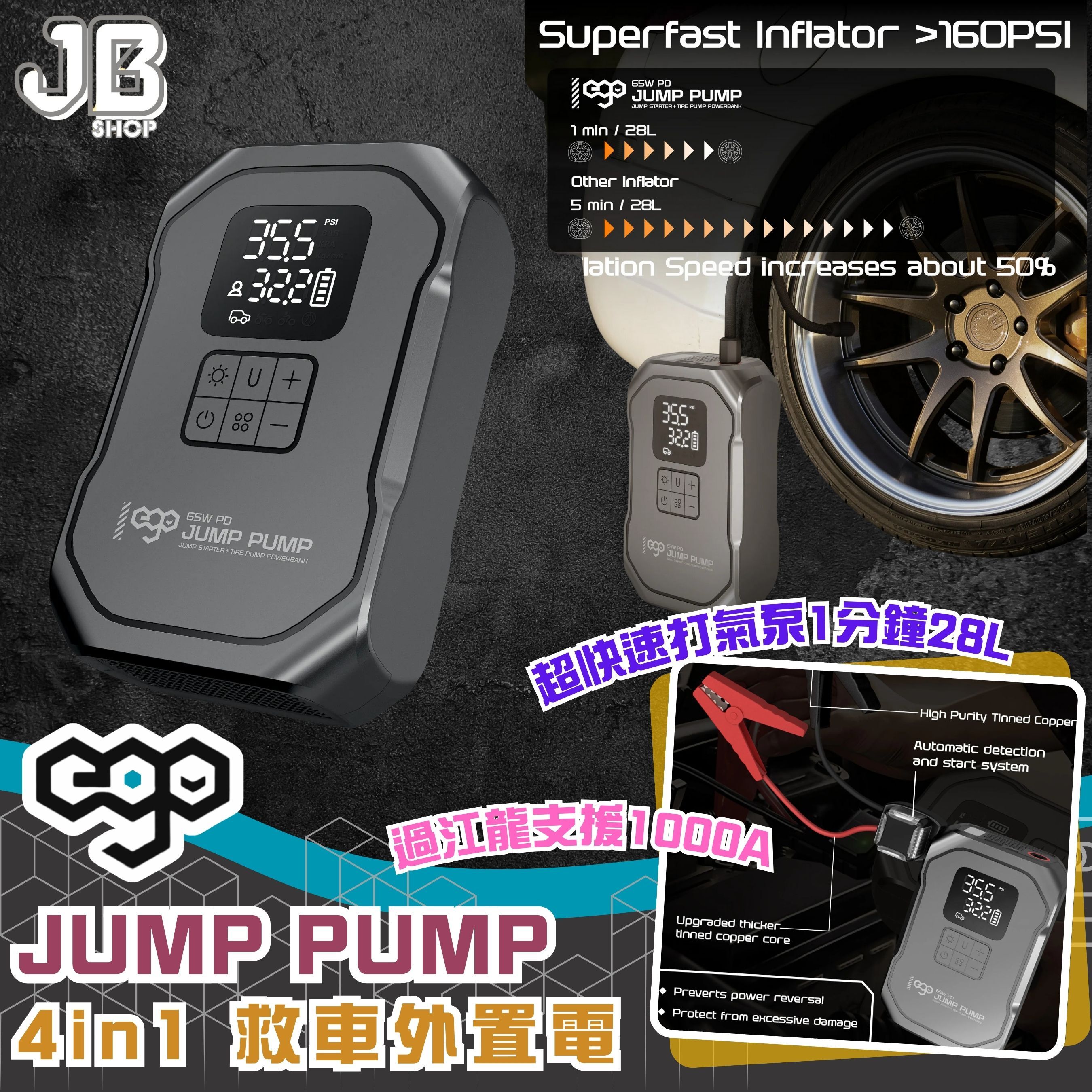 EGO JUMP PUMP 4in1 救車外置電