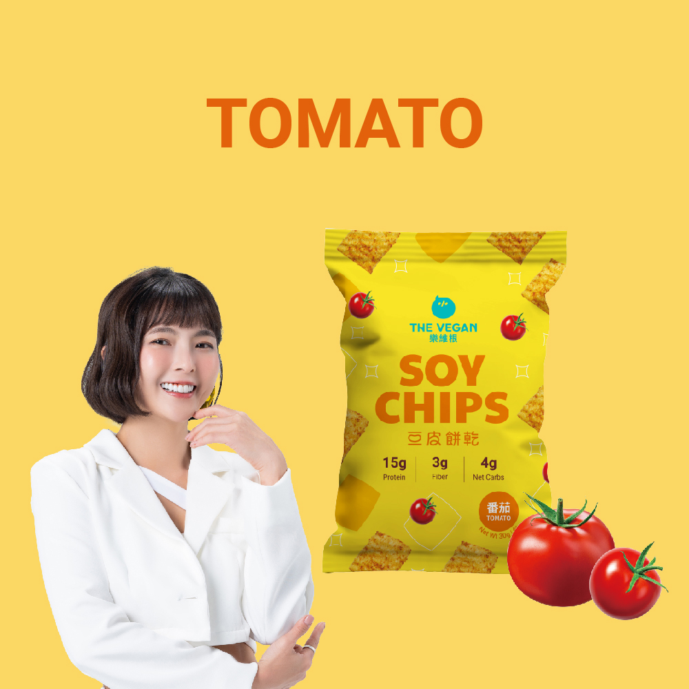 【THE VEGAN】Soy Chips - Tomato (30g)