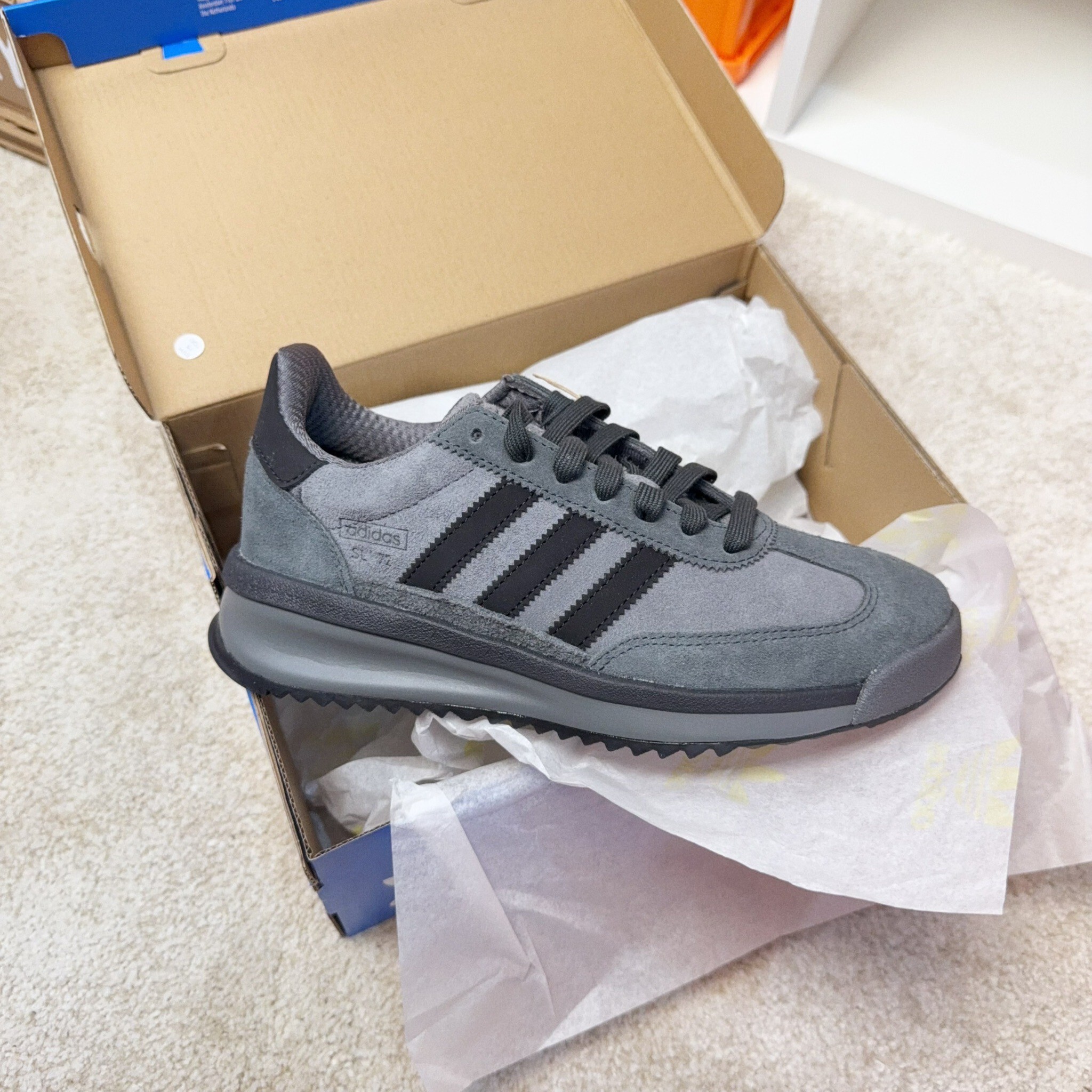 Adidas OriginalsSL 72 RTN 炭灰 鐵灰 灰色 灰黑 增高 厚底 男女 JH5091