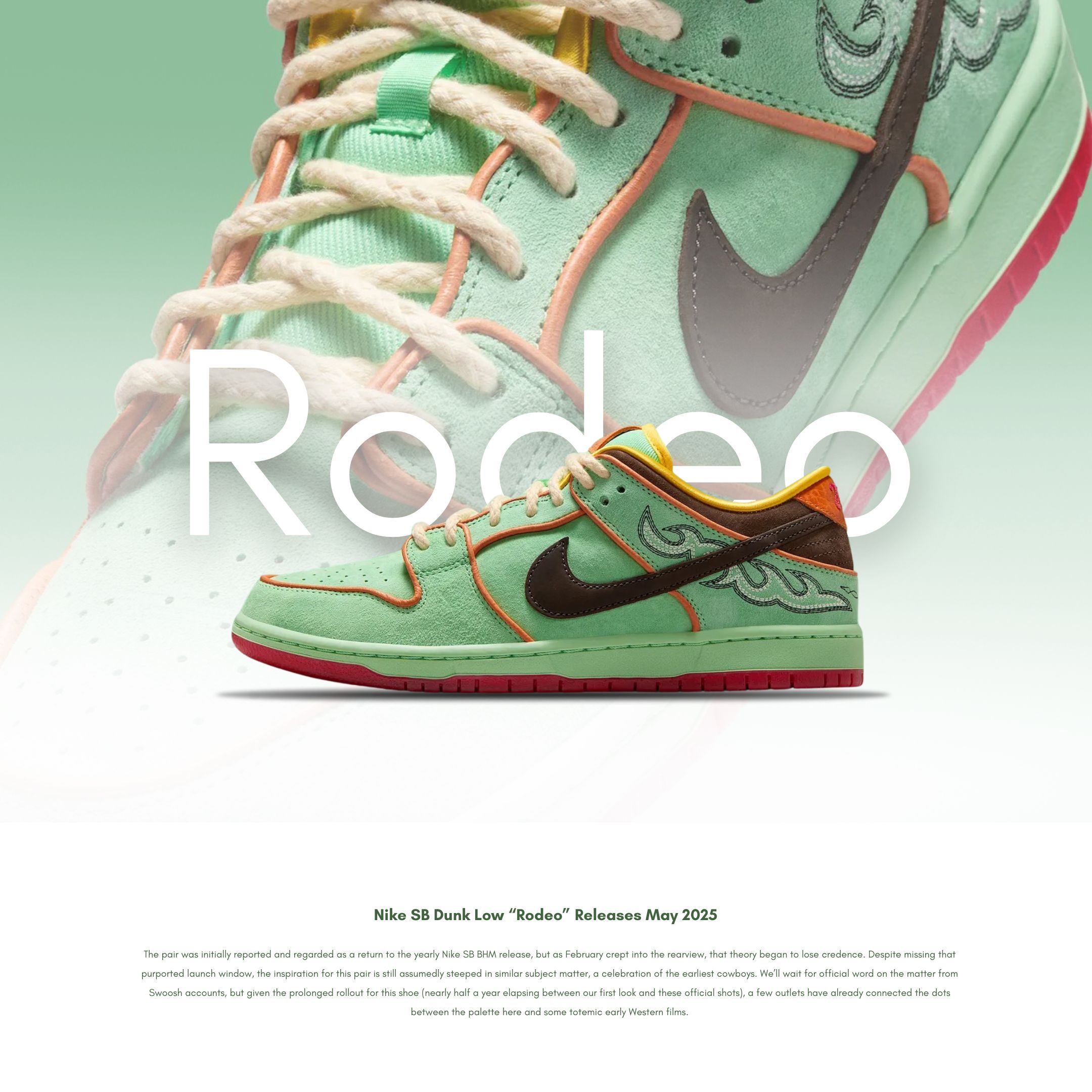 NICEDAY 代購 Nike SB Dunk Low Rodeo Tourmaline 圖騰 黑人月 紀念款