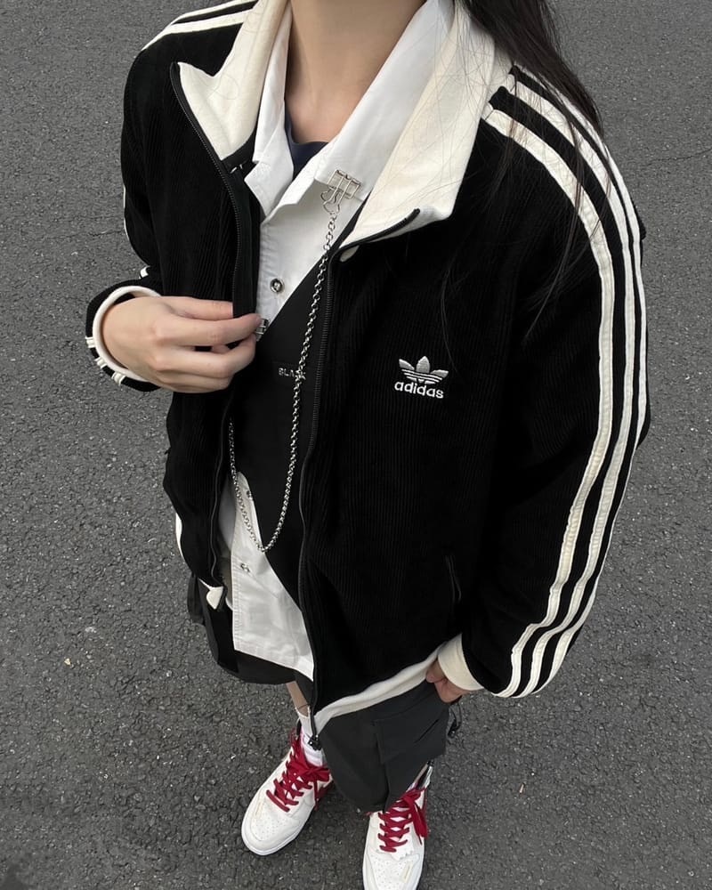 ADIDAS WAFFLE BBTT 立領華夫格針織外套 JW0109/JW0110