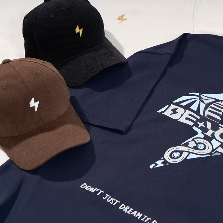 BE YOU 短T+棒球帽組