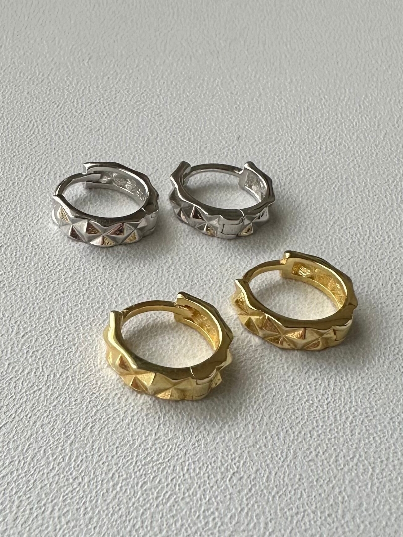 S925 cut hoop pierce | none tw