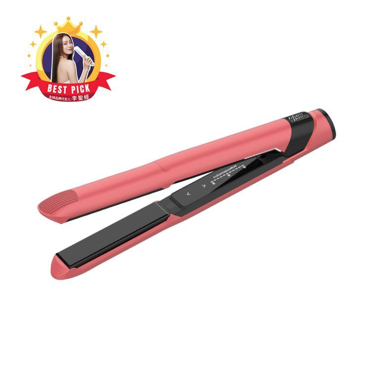 Glampalm GP201T 專業造型夾 [平面｜板闊1寸] - 晨曦梅紅