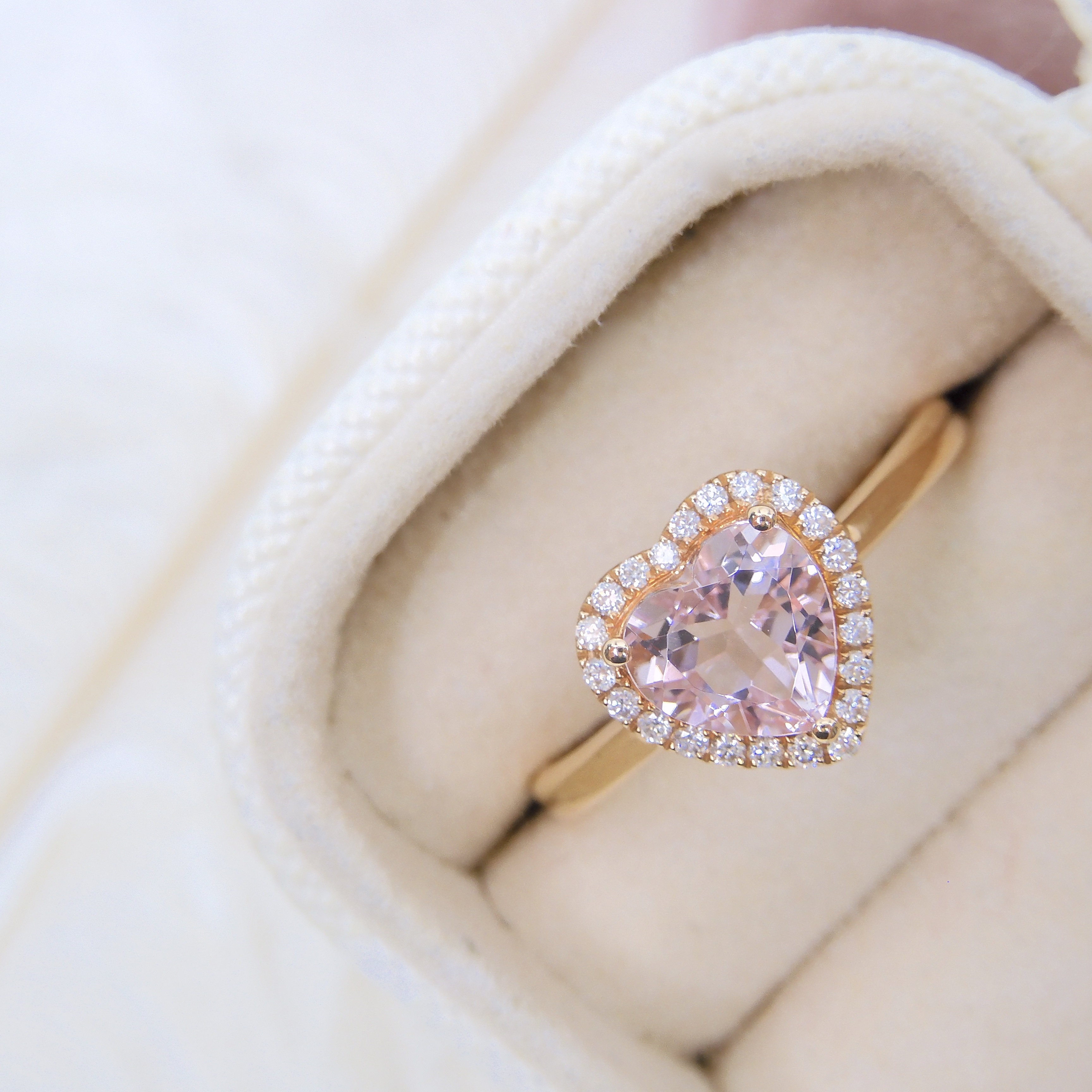 Aloha Jewellery |18K金 0.98ct 摩根石戒指