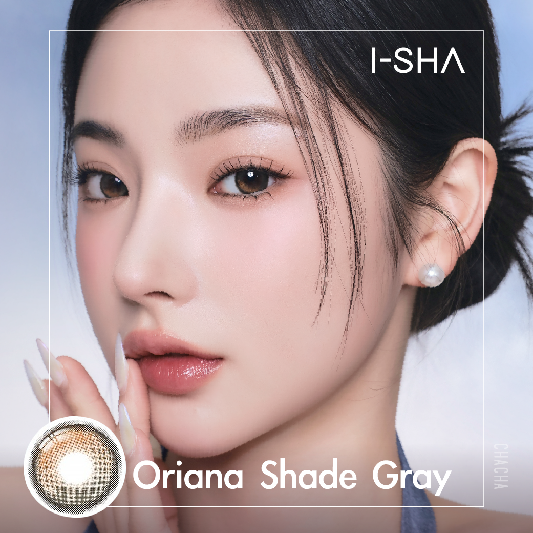 I-SHA韓國隱眼【歐娜灰Oriana Shade Gray】韓國製造官方授權｜CHA CHA隱眼線上配送