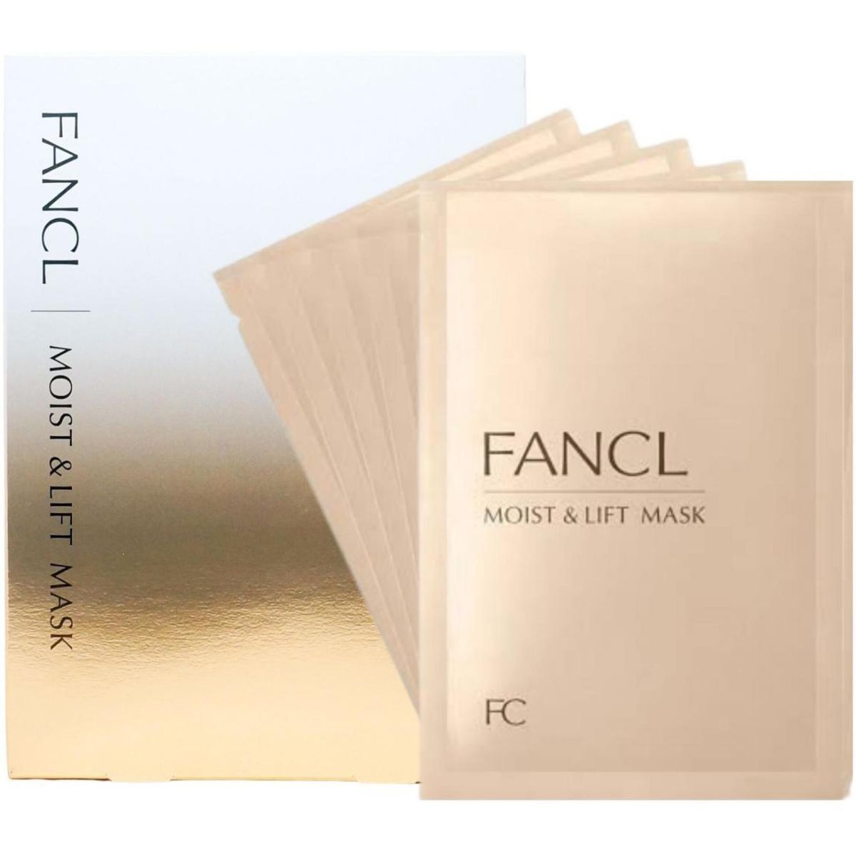 FANCL - 保濕緊緻面膜 28ml x 6片 金色