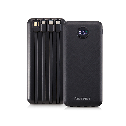 Esense免帶線10000PD快充行動電源(黑/白)