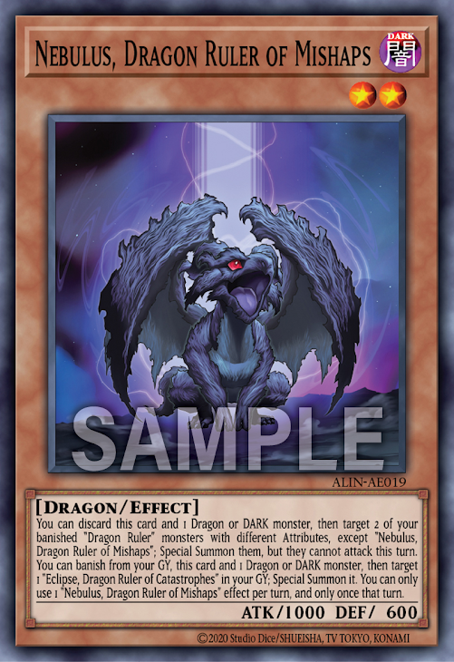 ALIN-AE019 Nebulus, Dragon Ruler of Mishaps(暗征龍 星雲)