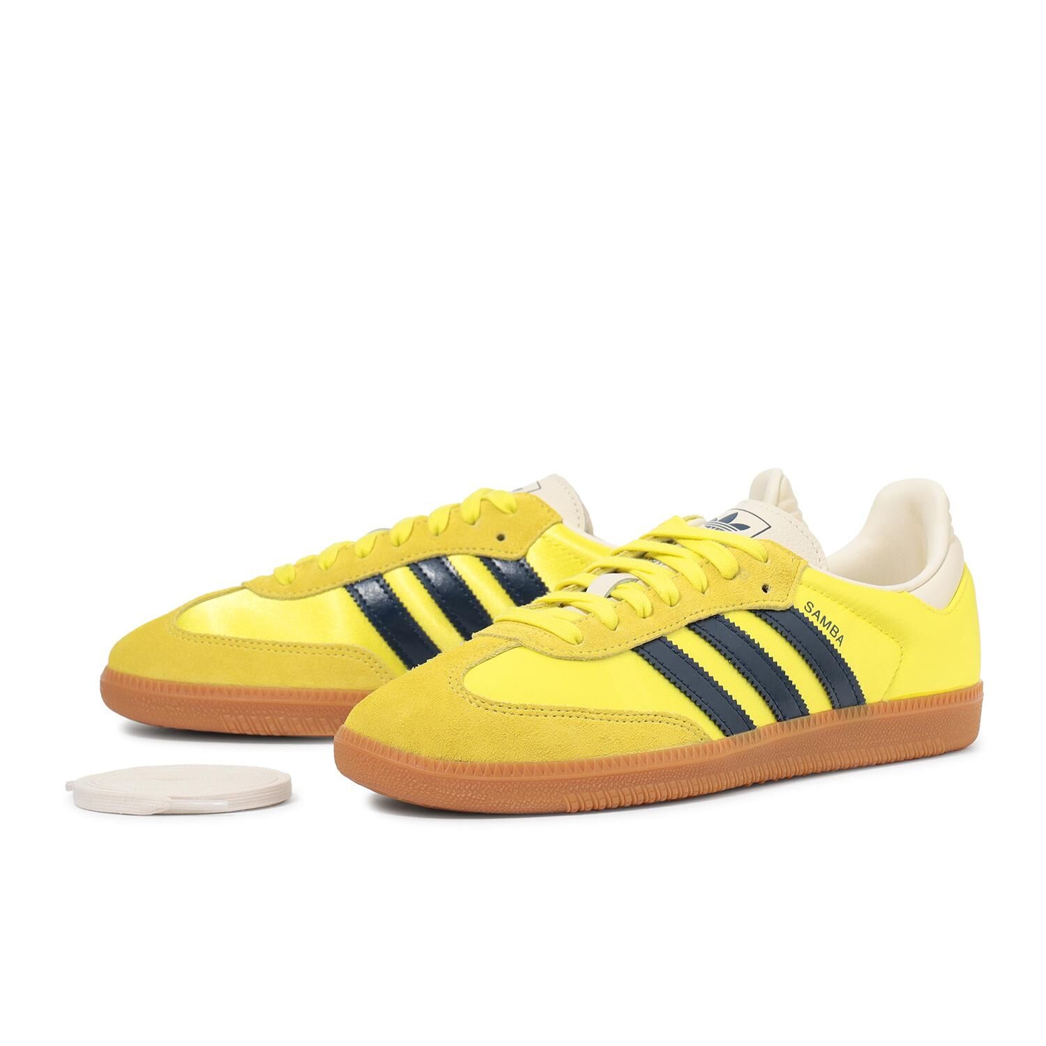 Adidas Originals Samba OG 日本限定 螢光靛藍 黃色 絨面革 男女 JI2594