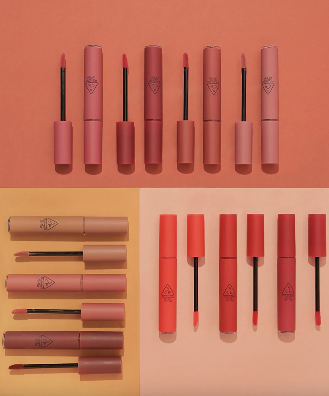 3CE x MUUT Multi Eye Color Palette + Velvet Lip Tint SE