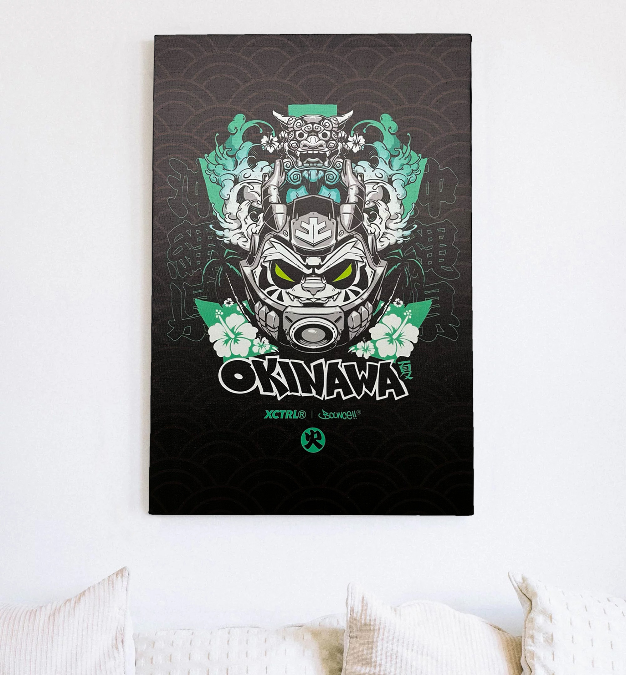 XCTRL® x BOUNCE 沖繩夏達摩龍掛畫