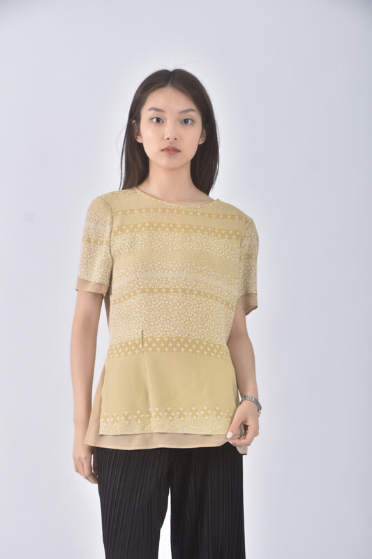 二拾衫-(M) la sumer黃色短袖上衣二手衣｜30日無條件退貨