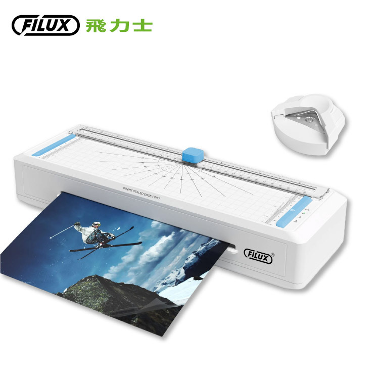 FILUX 飛力士A4七合一四滾輪裁切冷熱護貝機LMTC-007HC