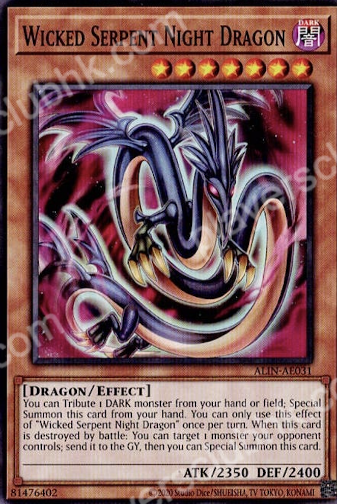 ALIN-AE031 Wicked Serpent Night Dragon