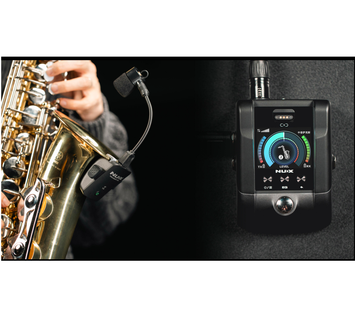 Nux B-6 PRO WIRELESS SAXOPHONE MICROPHONE 專業 色士風 咪