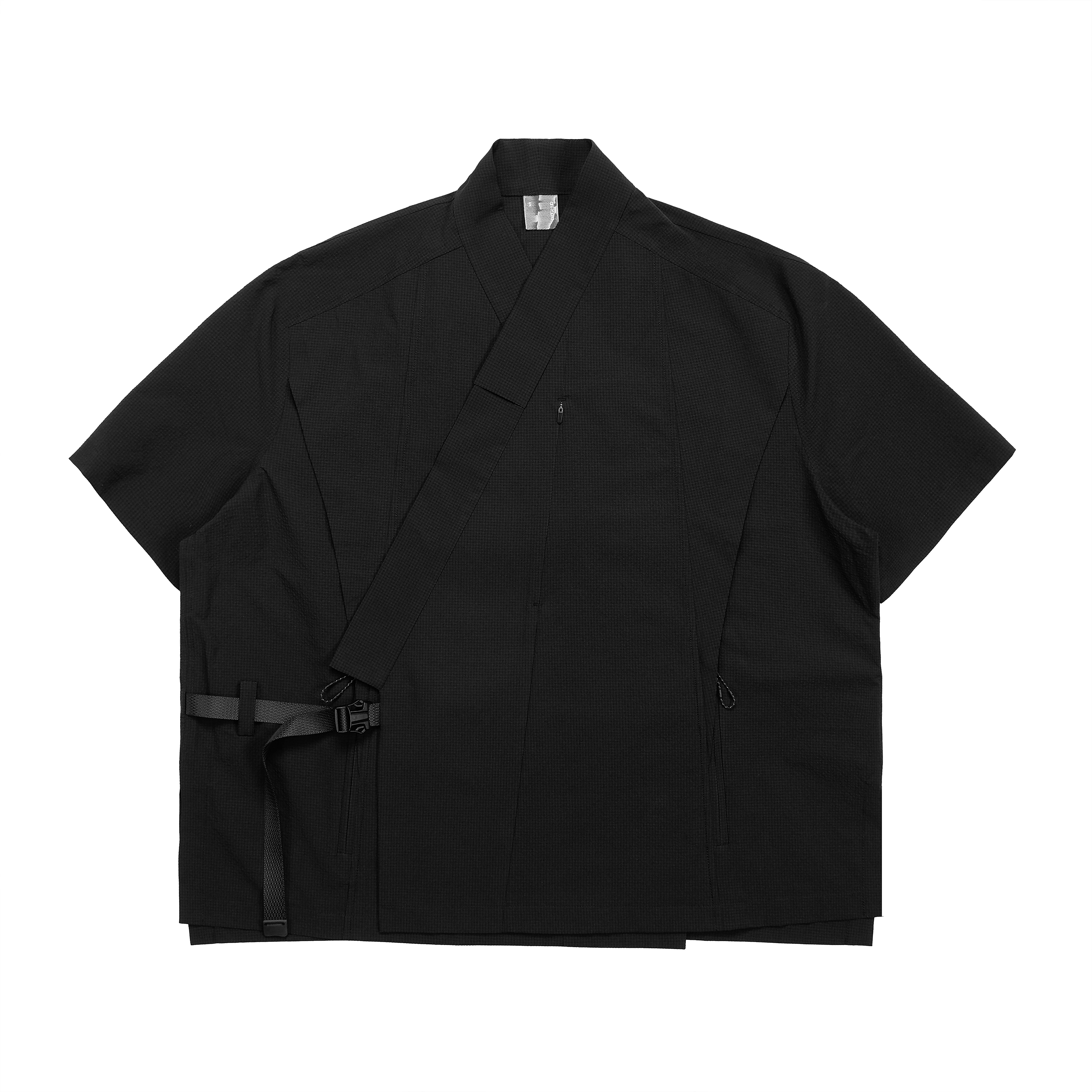 oqLiq Batwing Samue Short-Sleeved Shirt - Black
