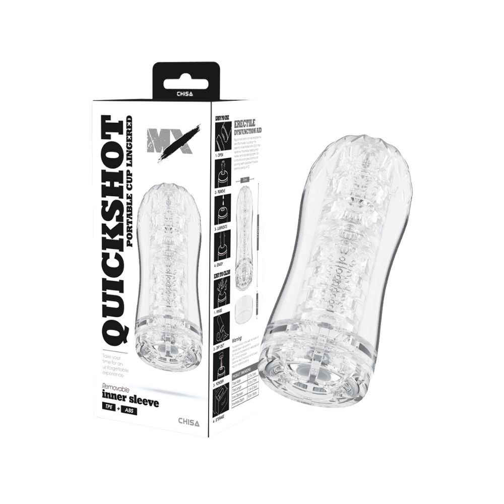 Dr.情趣™ ️【CHISA｜MX-至臻杯 透明飛機杯】可拆卸柔軟包裹飛機杯