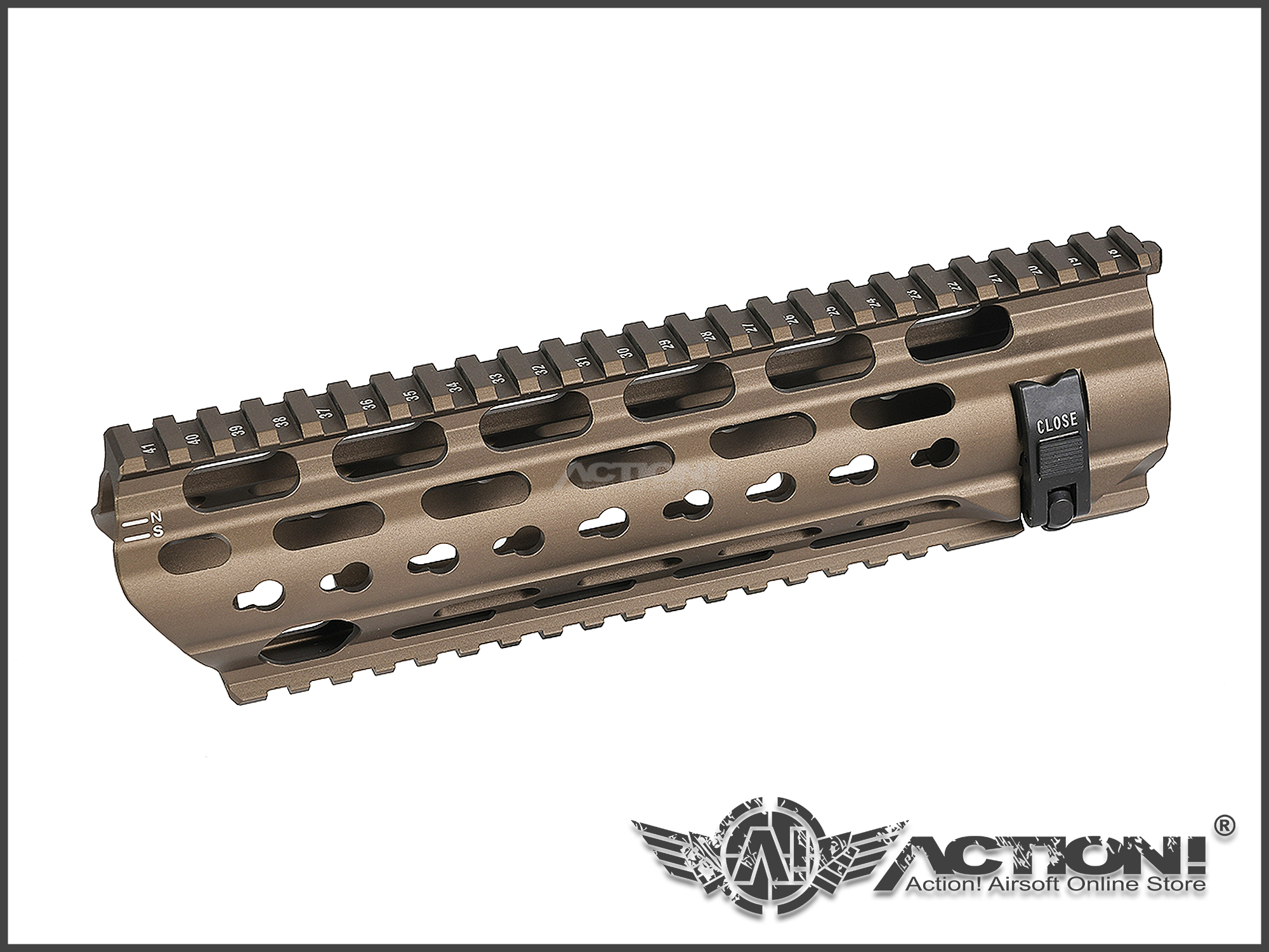 TASK FORCE - G95 10" HKey 戰術護木 軌道系統 /快拆組裝 /沙色 (VFC/Umar