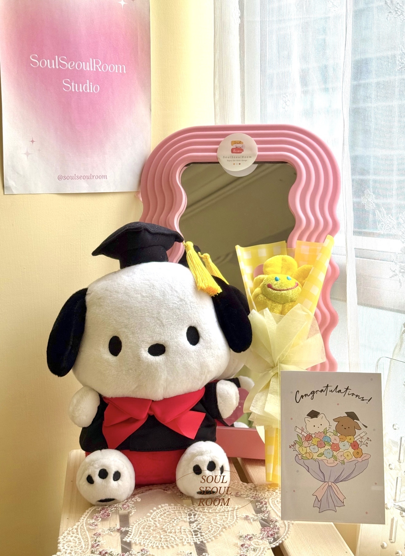 SANRIO Pochacco Graduation Doll Gift Set PC狗 畢業公仔 禮物套裝