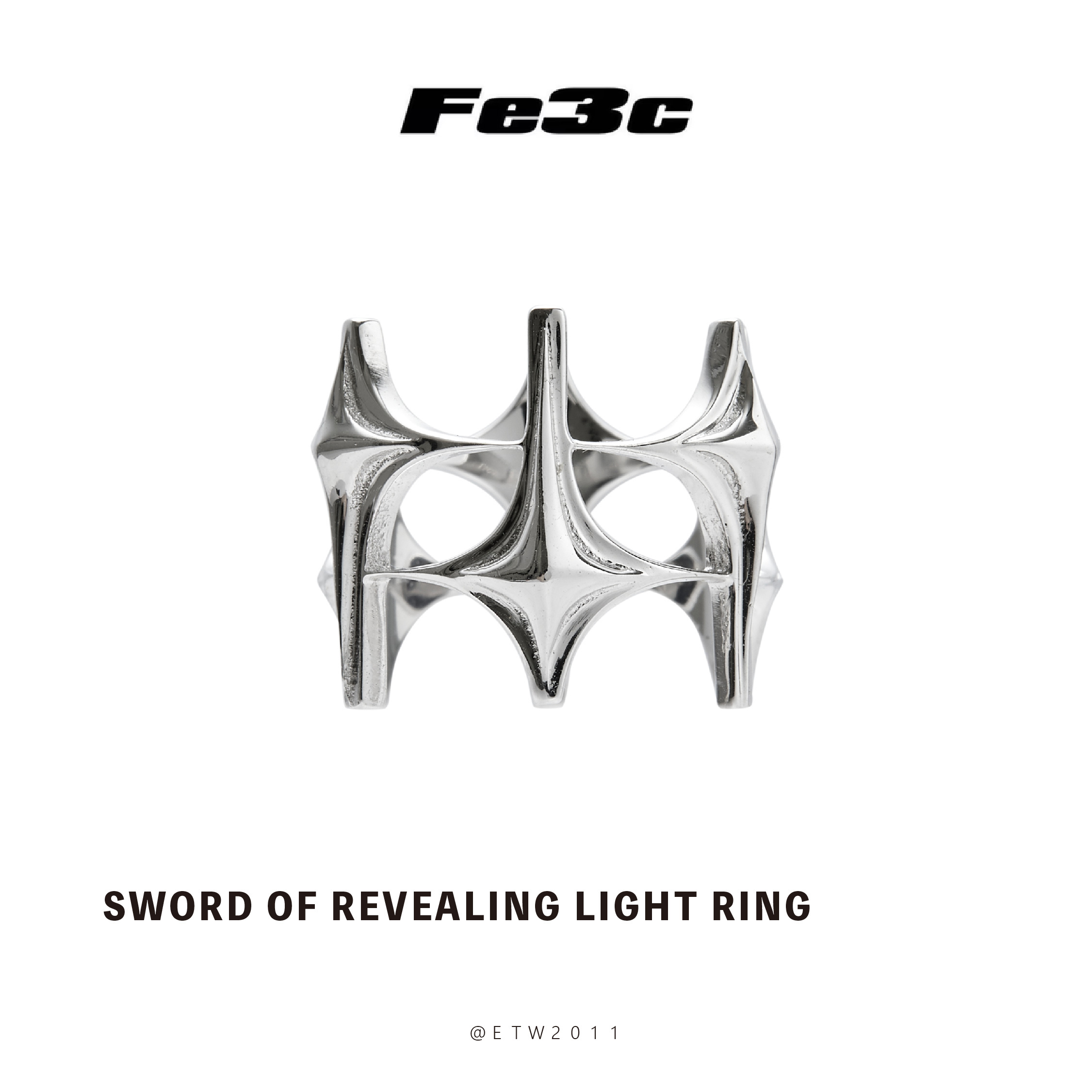 ☆ETW☆【台中店】Fe3c Swords Of Revealing Light Ring 劍戒指 925純銀