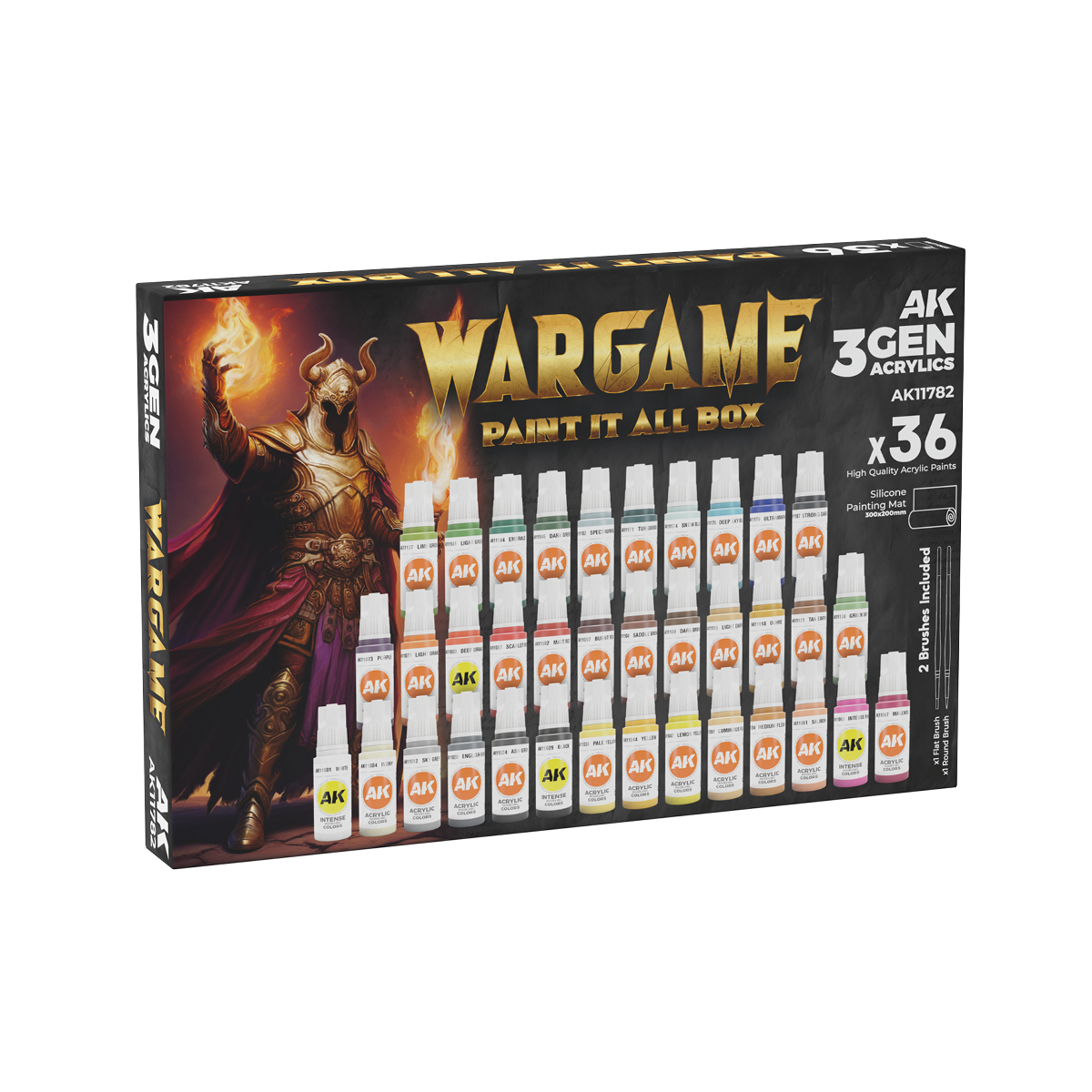 3GEN – WARGAME PAINT IT ALL BOX x36 (AK11782)