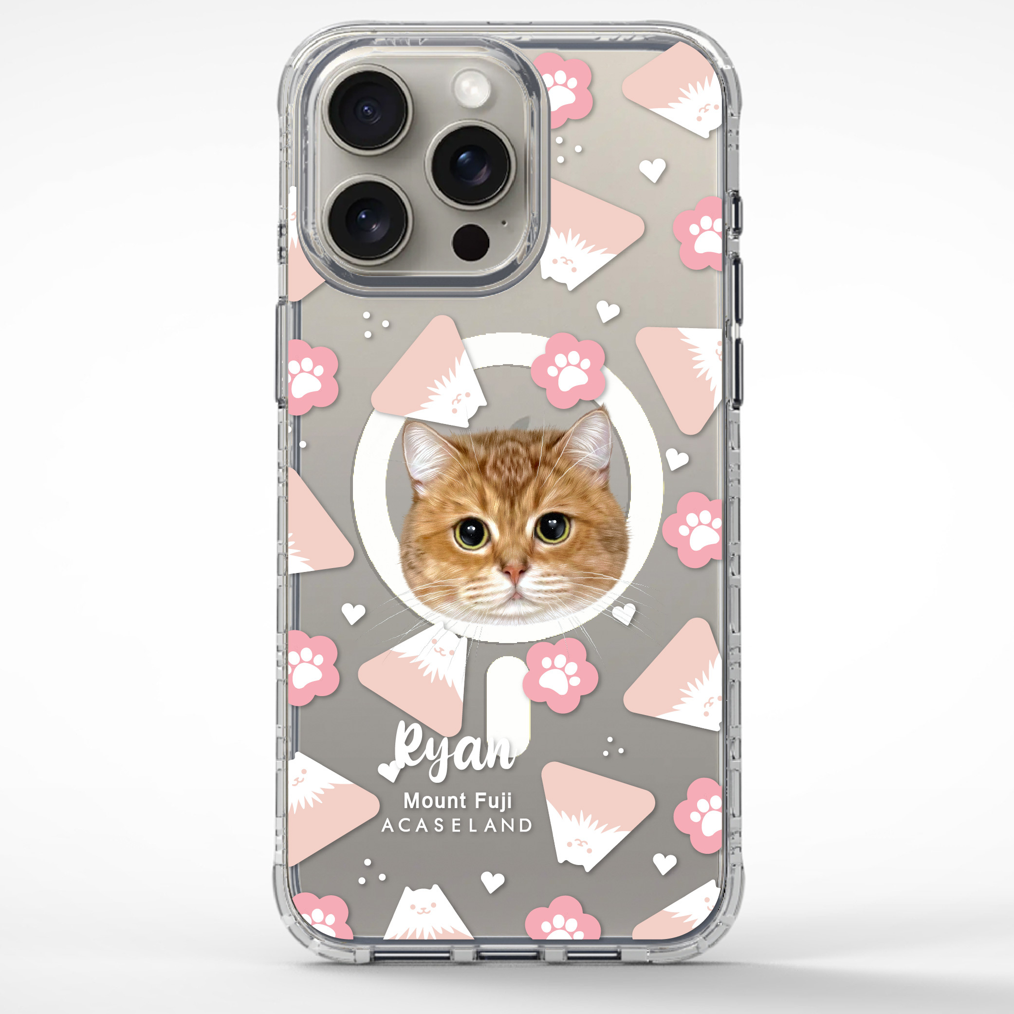 寵物彩繪客製化 | Meow Fuji Ver.2 透明 護殻