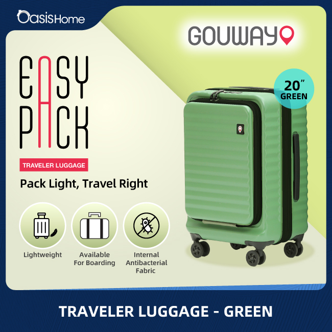 GOUWAY Easypack Traveler Luggage 20" (Green)