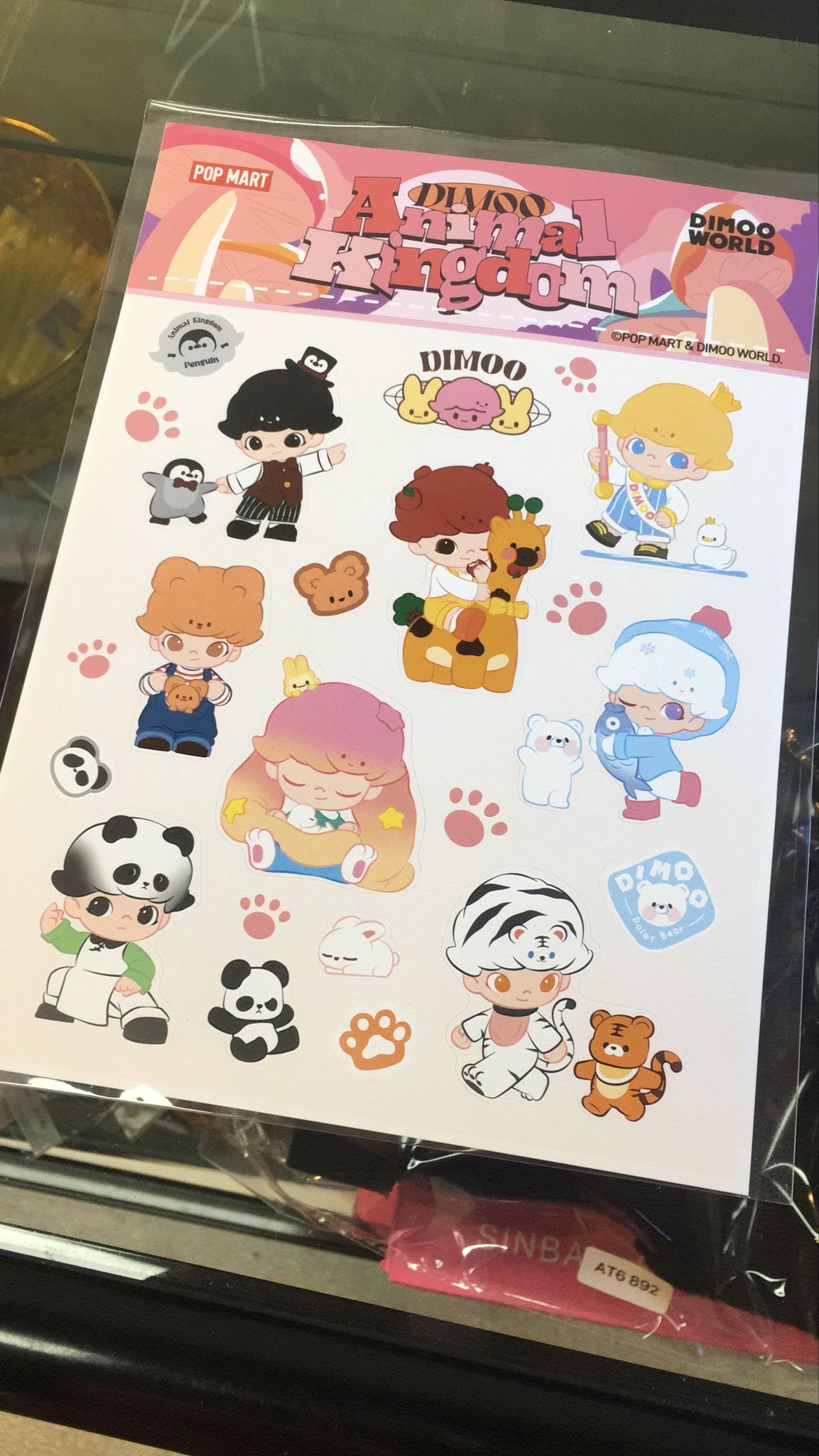 POPLAND 限定DIMOO 貼紙 (H5 PO898)