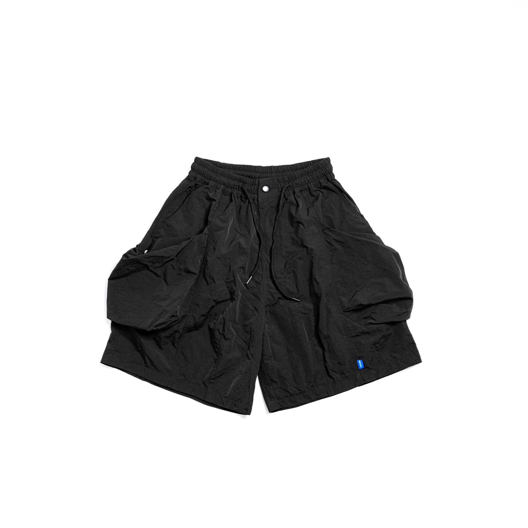 Utility Nylon Shorts - All Black