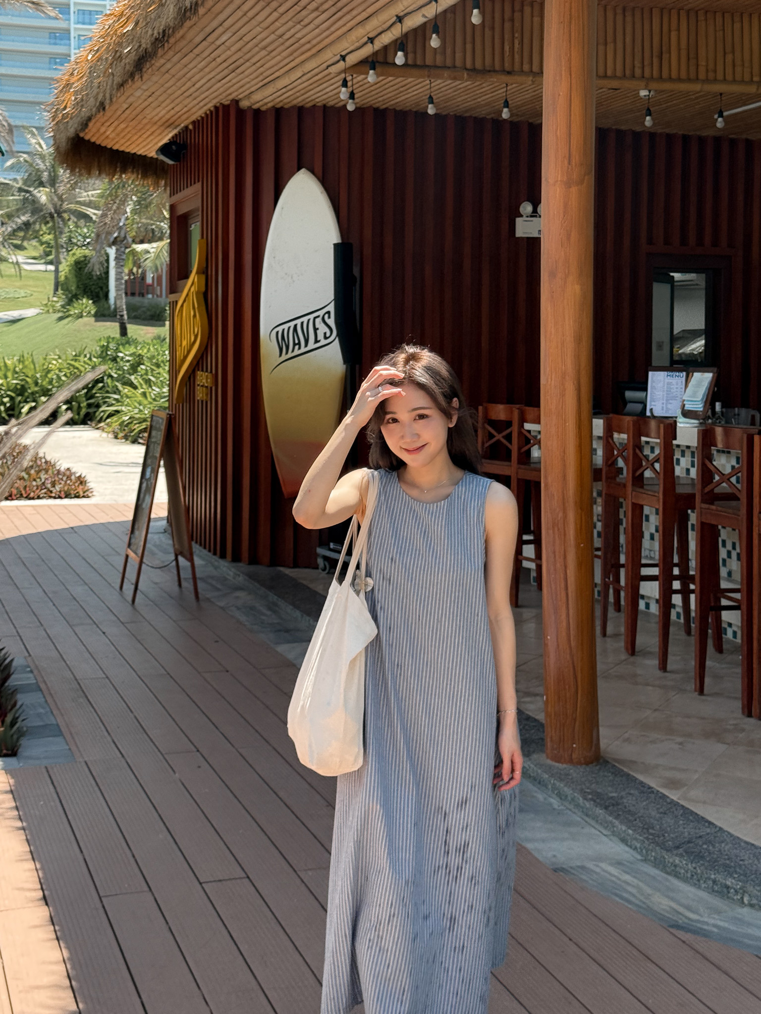 KR › 100% Cotton Vacay Striped OPS